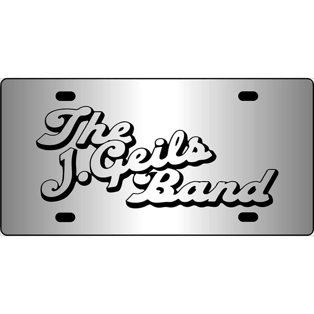 J. Geils Band Mirror License Plate